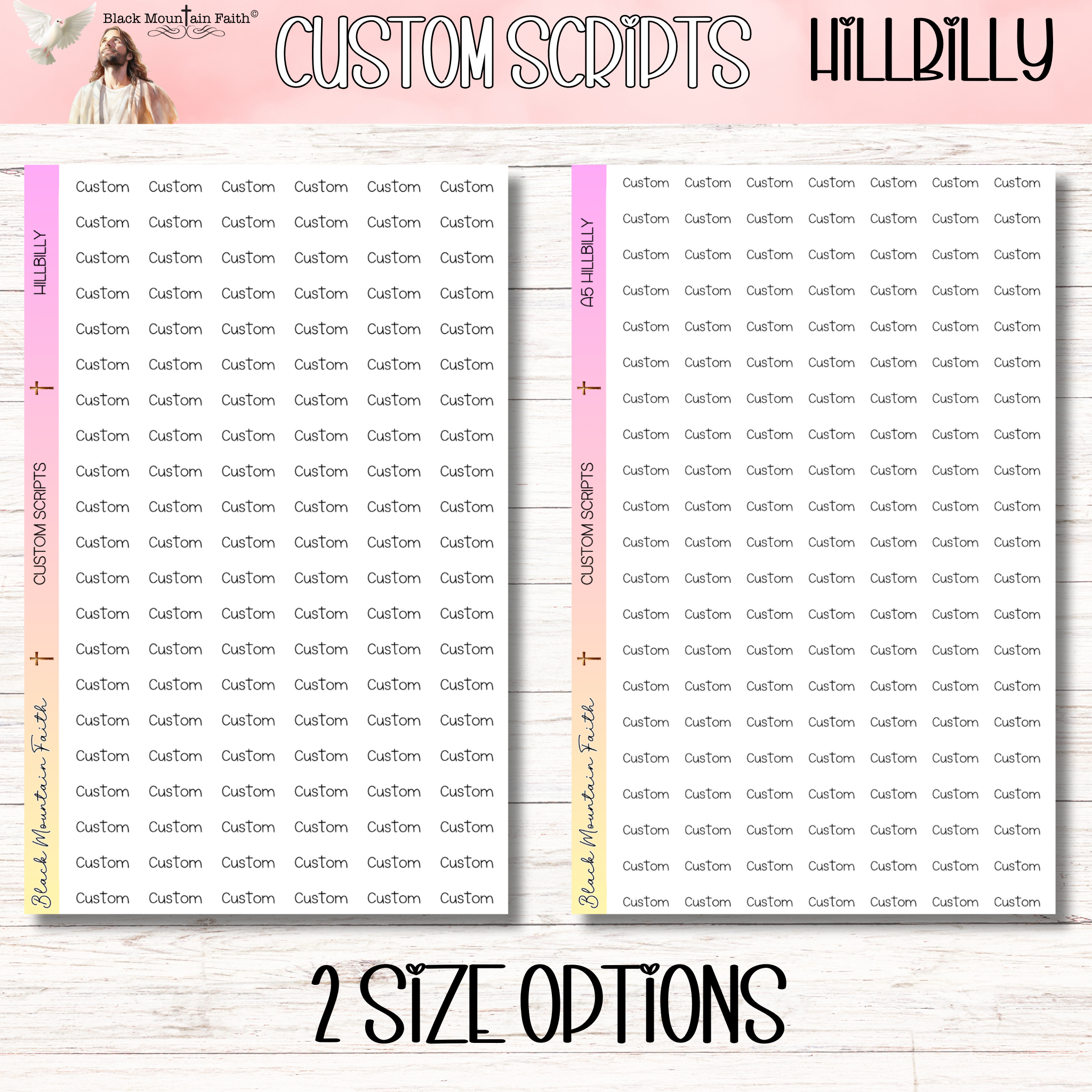 HILLBILLY FONT Custom Scripts – Black Mountain Faith