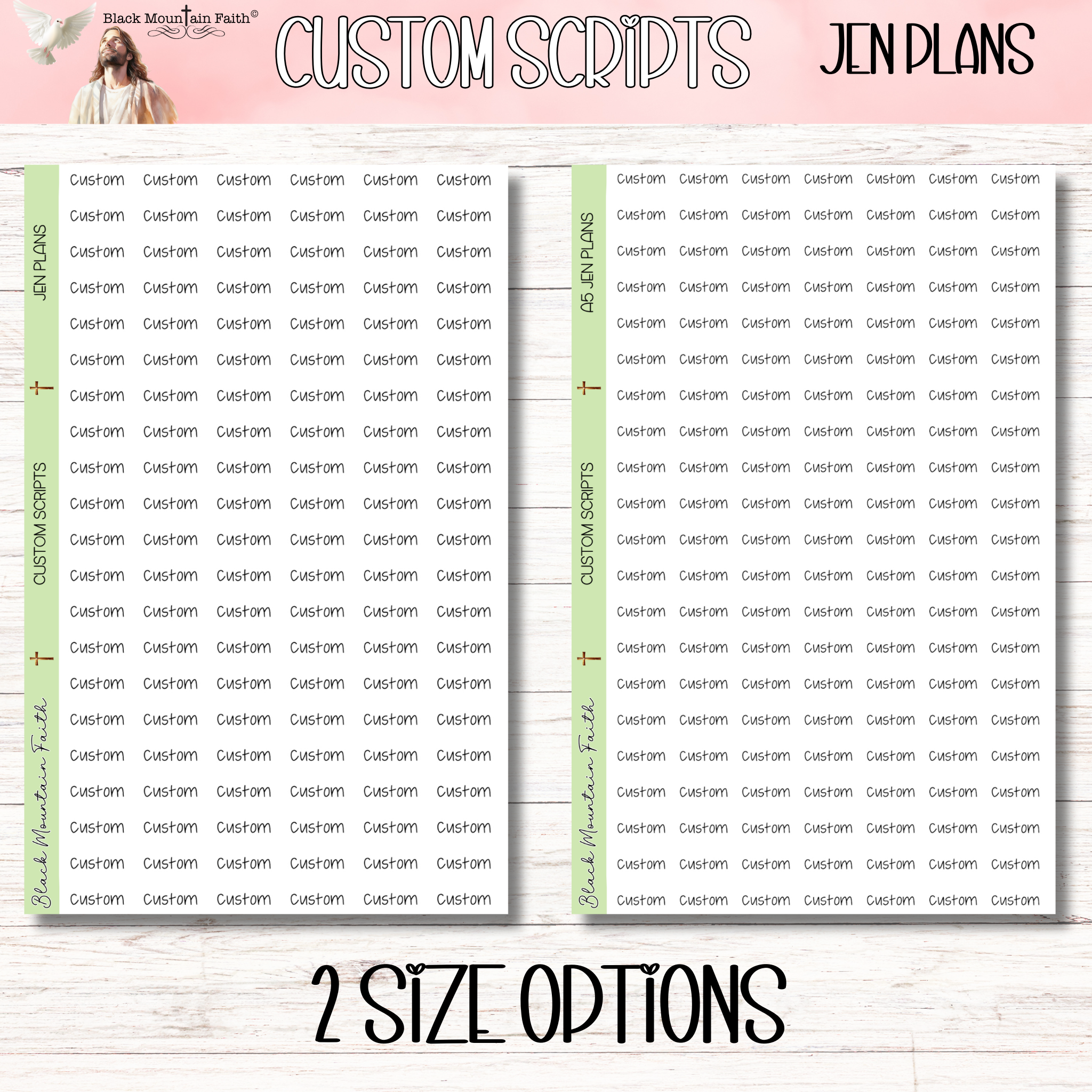 JEN PLANS FONT Custom Scripts – Black Mountain Faith