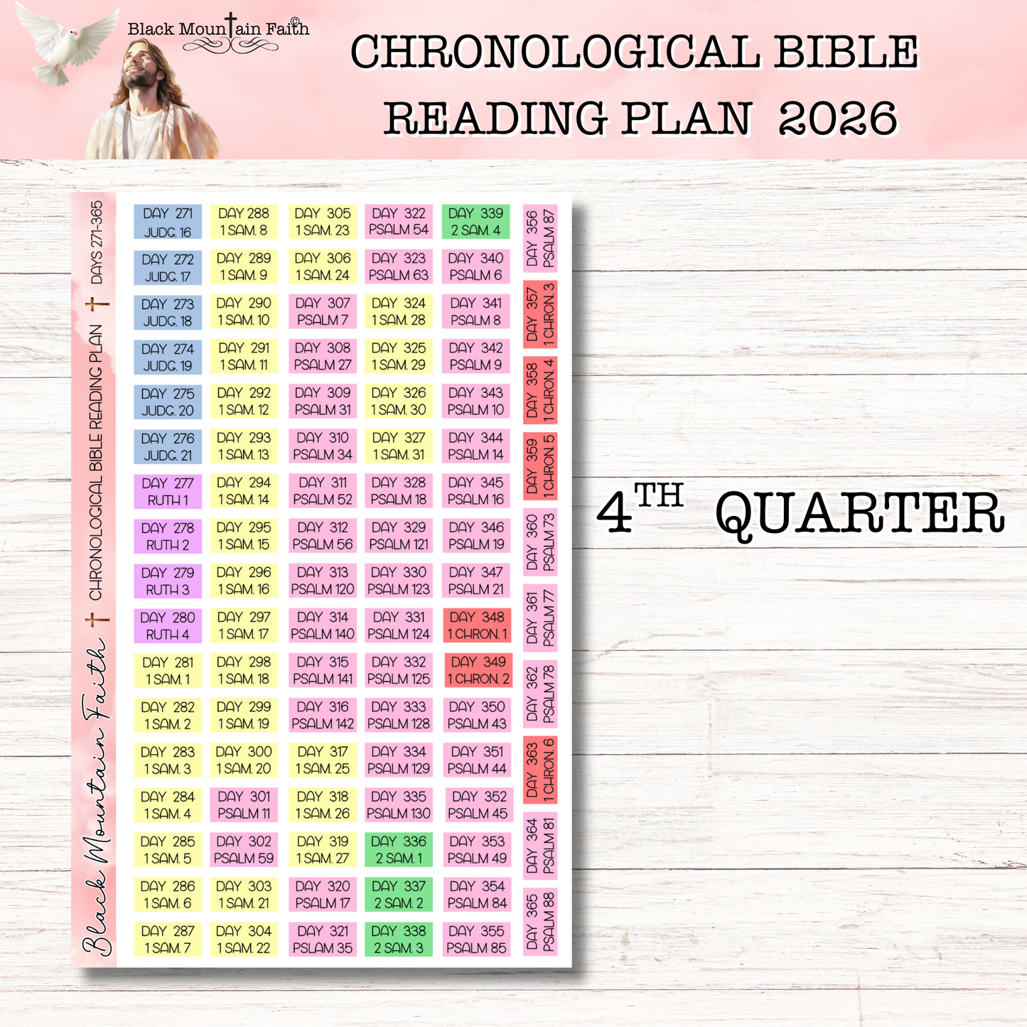 2026 Chronological Reading Plan Stickers – Black Mountain Faith